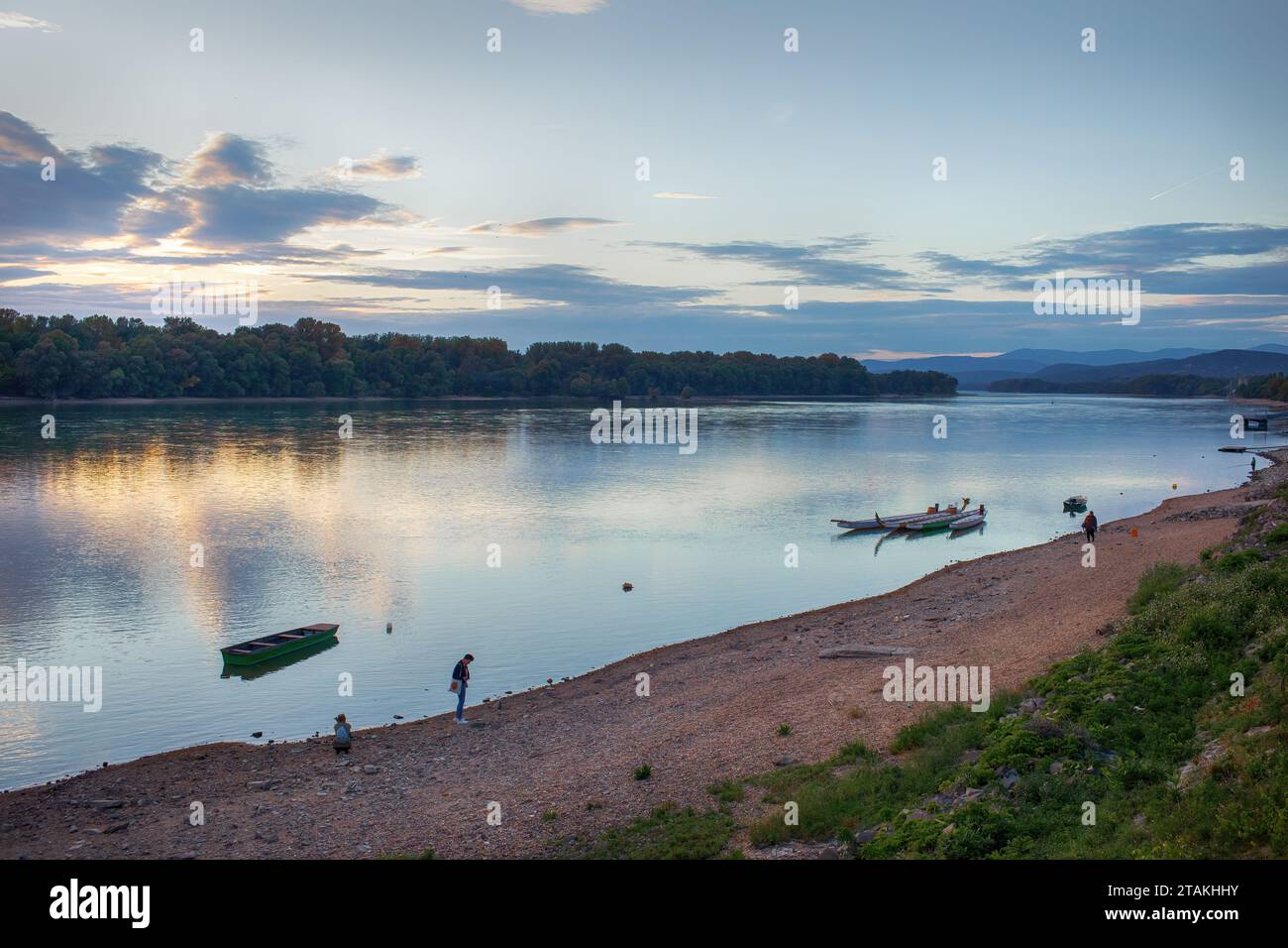 Danube riverside in Vac,Hungary. High quality photo Stock Photo - Alamy