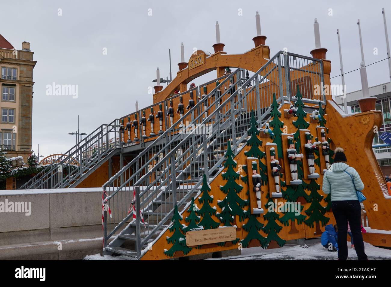 Dresden, Germany - November 29, 2023 - The Christmas Arch at one of the ...