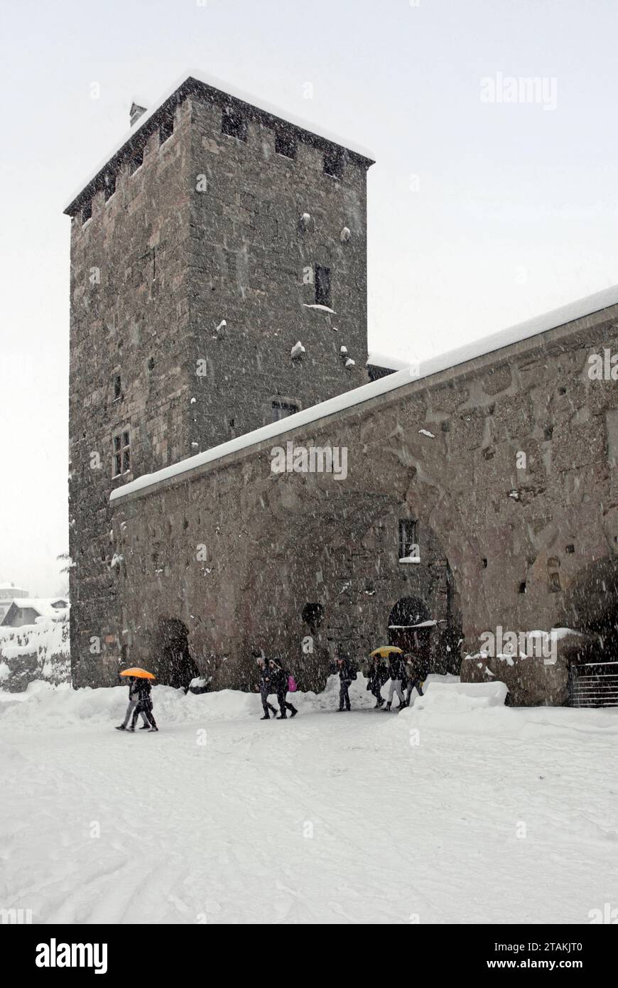 Italy Valle D'Aosta - Aosta, Praetorian gate Stock Photo - Alamy