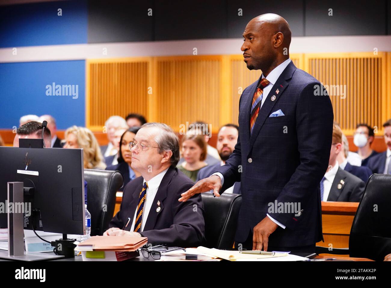 Fulton County special assistant district attorney John Floyd, left, and special prosecutor ...