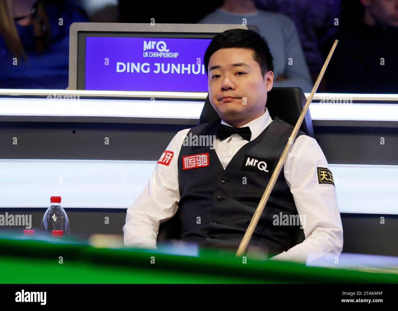 Ding Junhui during his match against Mark Williams (not pictured) on ...