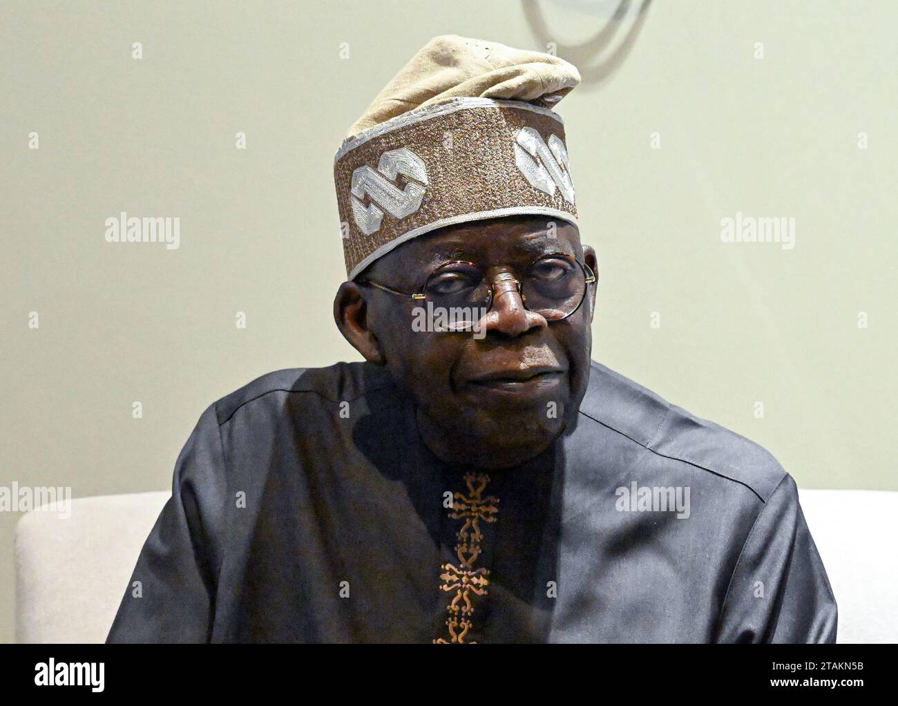Dubai, United Arab Emirates. 01st Dec, 2023. Bola Tinubu, President of ...