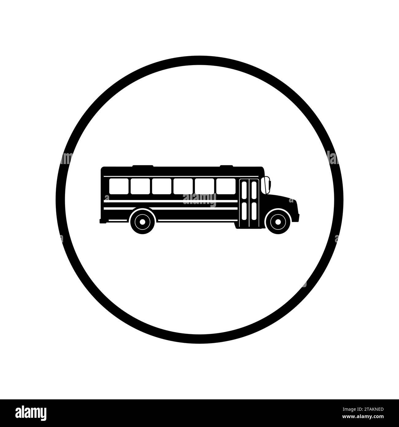 Schoolbus icon hi-res stock photography and images - Alamy