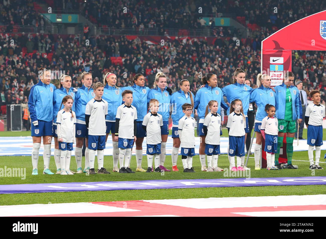 Wembley Stadium, London, UK. 1st Dec, 2023. Womens Nations League ...