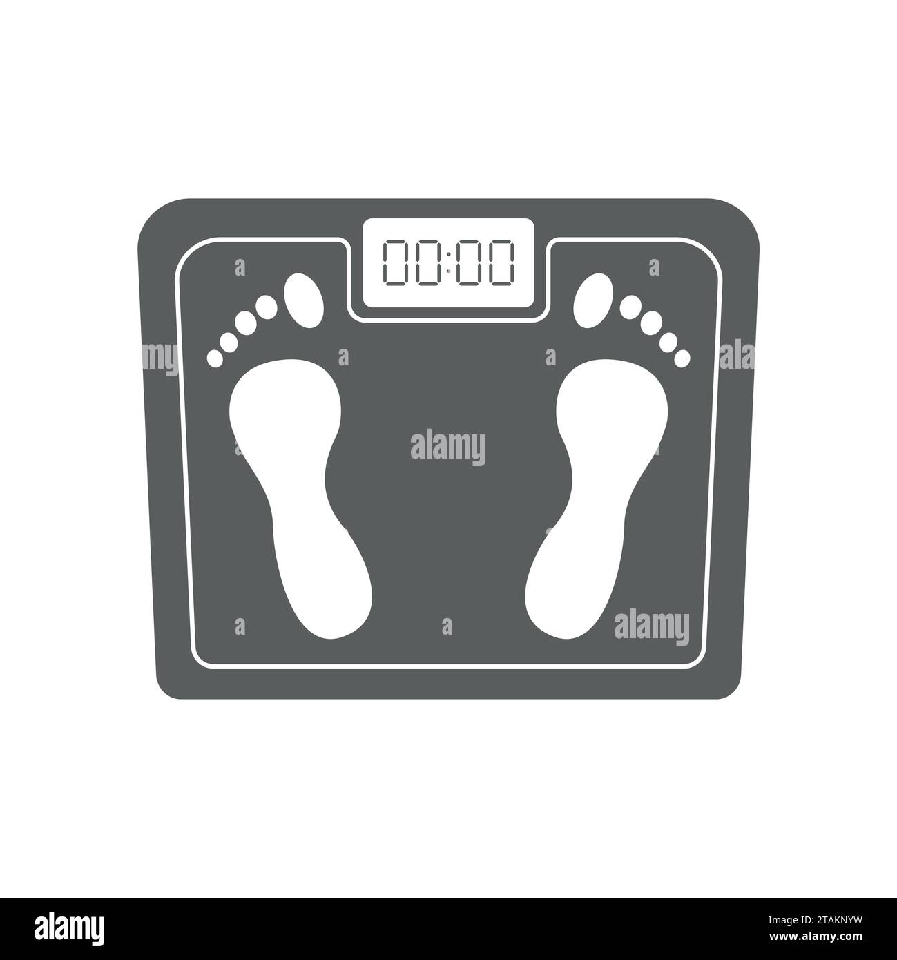 Scales icon isolated on white background. Personal human scales ...