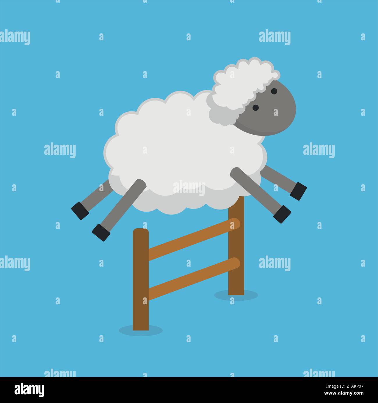Smiling sheep cartoon hi-res stock photography and images - Alamy