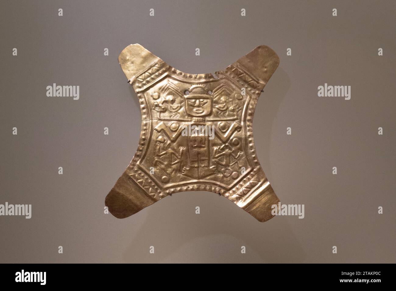 Ancient golden chief pectoral at golden museum Stock Photo - Alamy