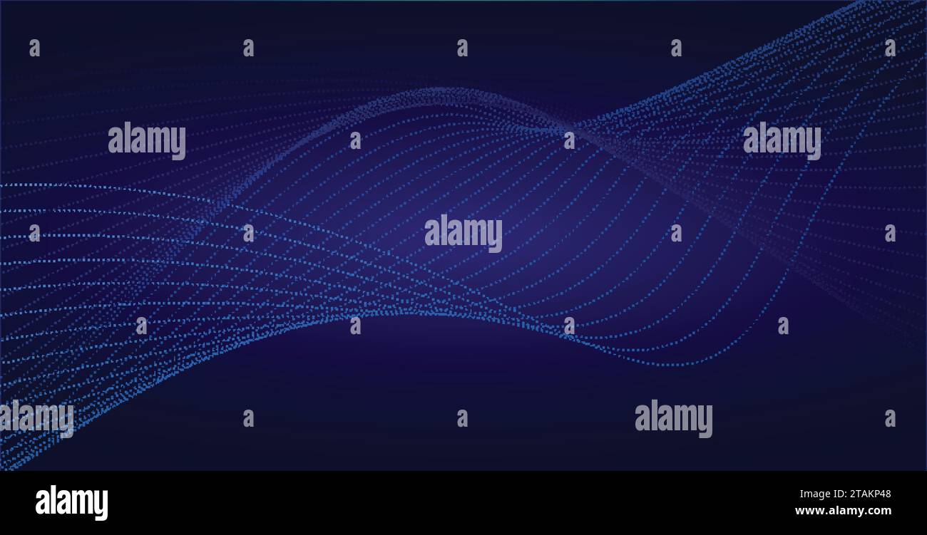 Abstract techno background with lines in waves Stock Vector Image & Art - Alamy