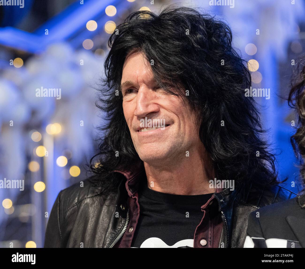 Tommy Thayer of KISS band attends ceremonial lighting of the Empire ...