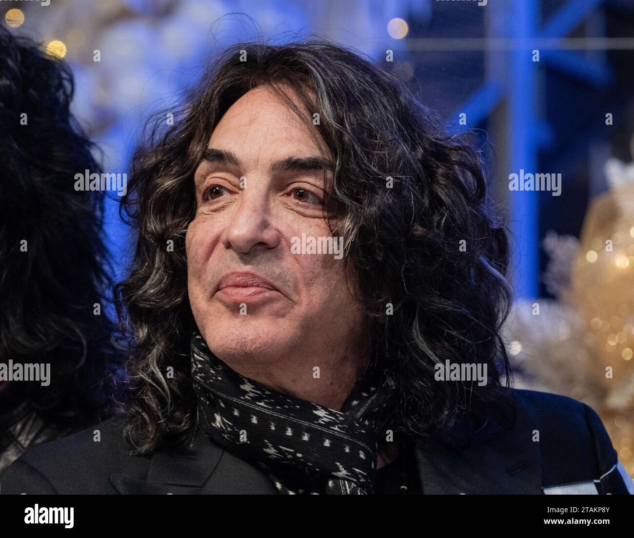 Paul Stanley of KISS band attends ceremonial lighting of the Empire ...