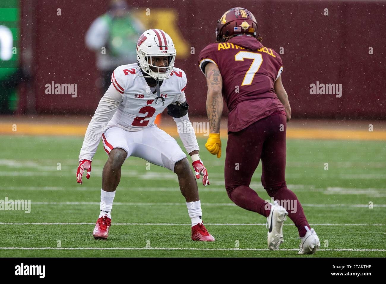 Wisconsin Badgers defensive back Ricardo Hallman (2) defends during a ...