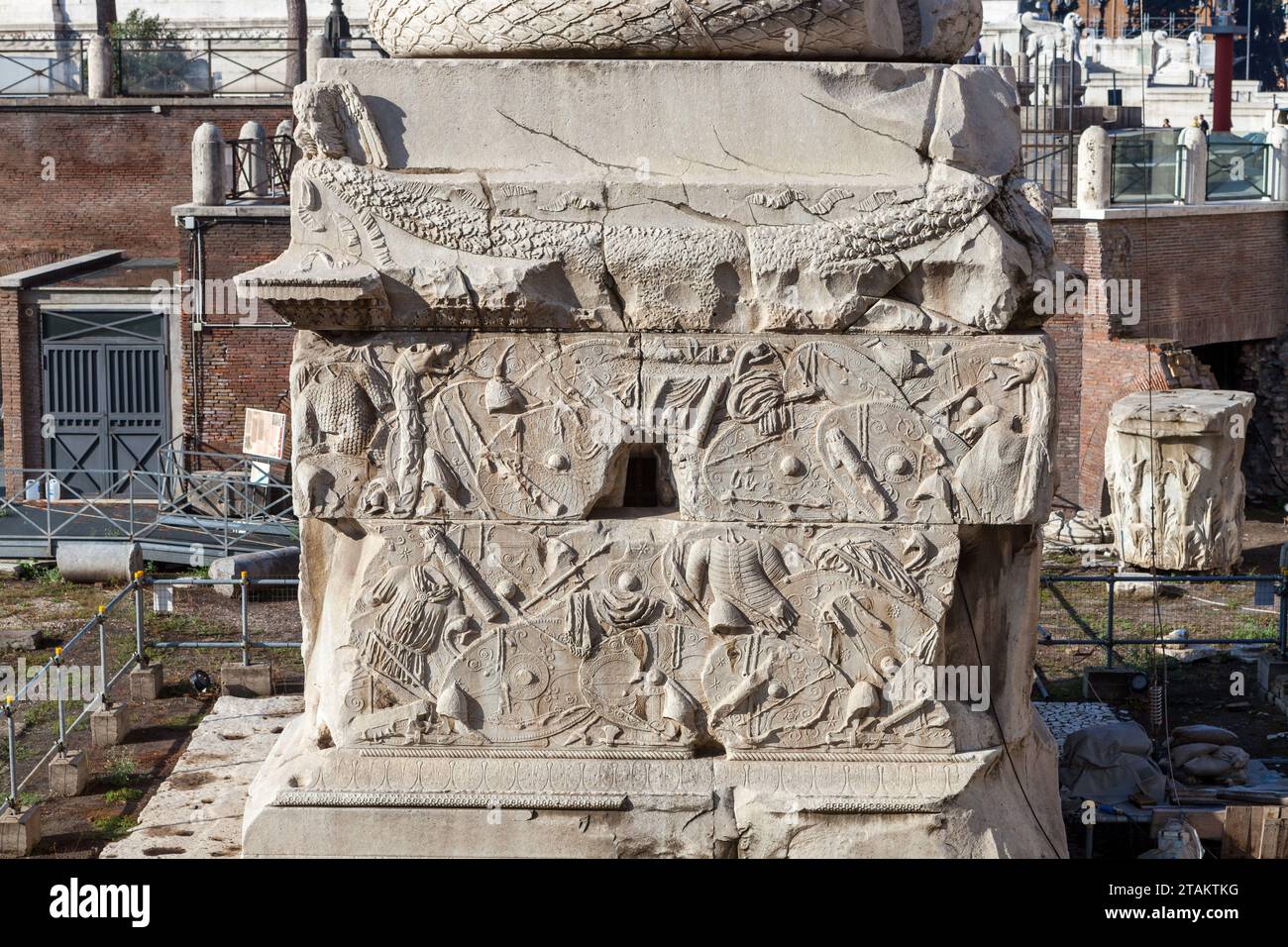 Pedestal of Trajan's Column (Latin: Columna Traiani) is a Roman ...