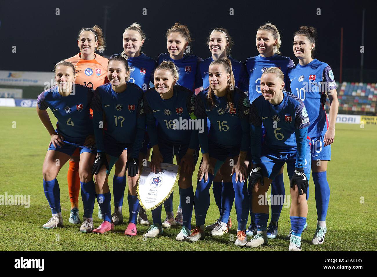 Slovakia players during match UEFA Nations League, League B, Group 2 ...