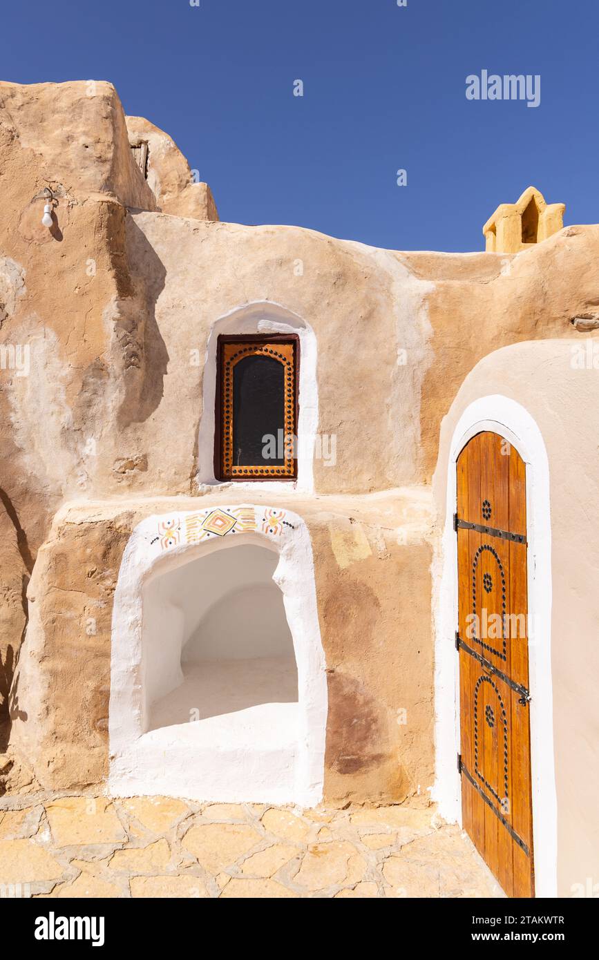 Ksar Ouled Soltane, Tataouine, Tunisia. Traditional buildings in the ...