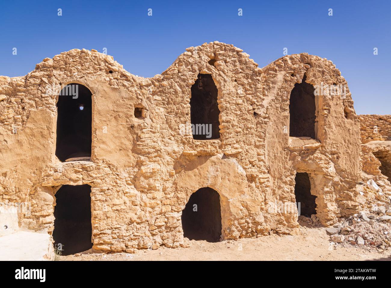 Ksar Ouled Soltane, Tataouine, Tunisia. Ancient fortified Berber ...