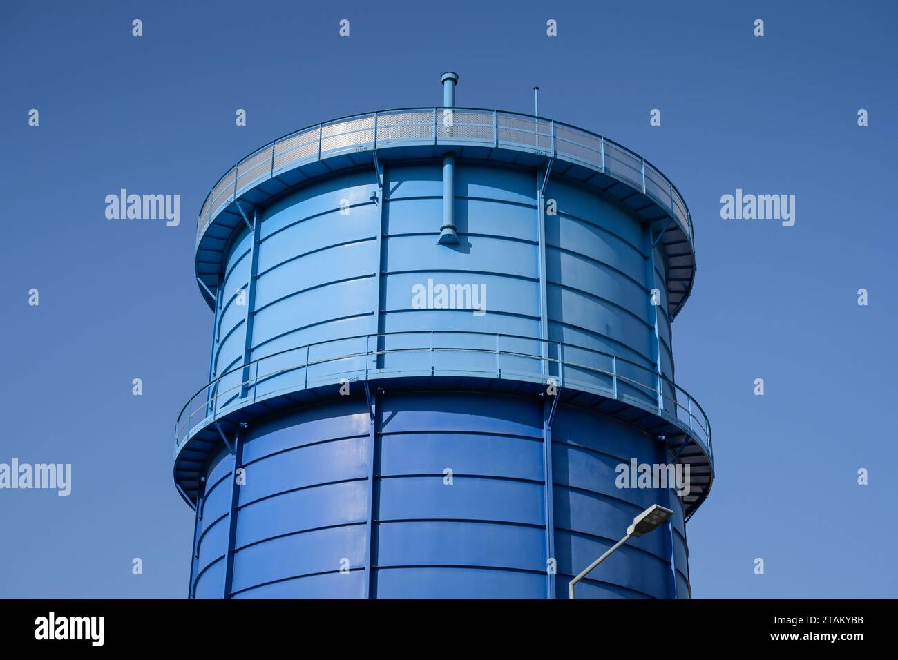 Blauer Gaskessel, Altes Gaswerk, Heinersdorfer Straße, Bernau ...