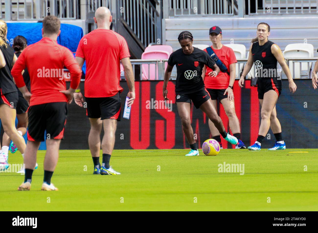 USWNT v China PR training day, International Friendly game, at DRV PNK ...
