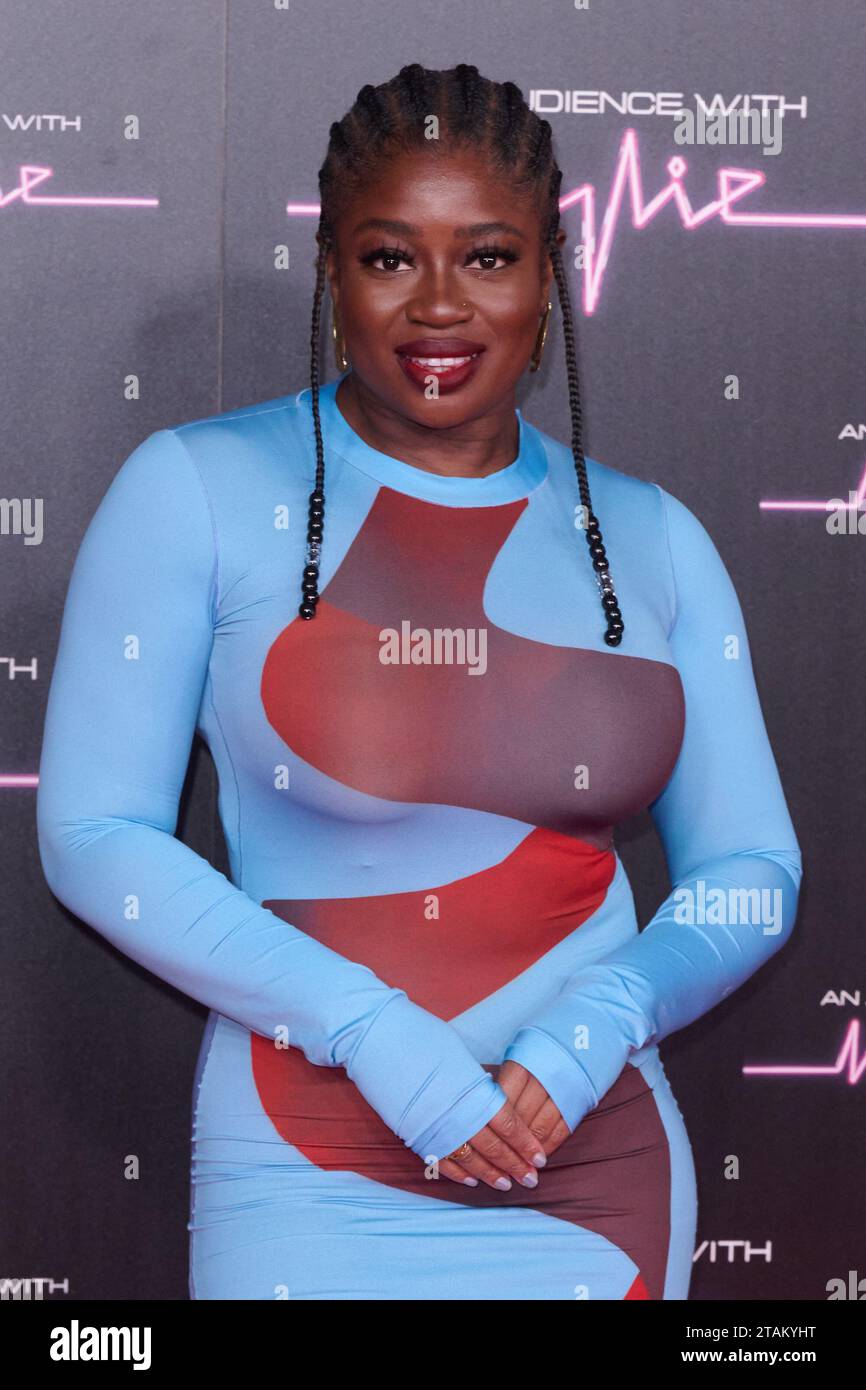 London, UK . 1 December, 2023 . Clara Amfo pictured at the An Audience ...