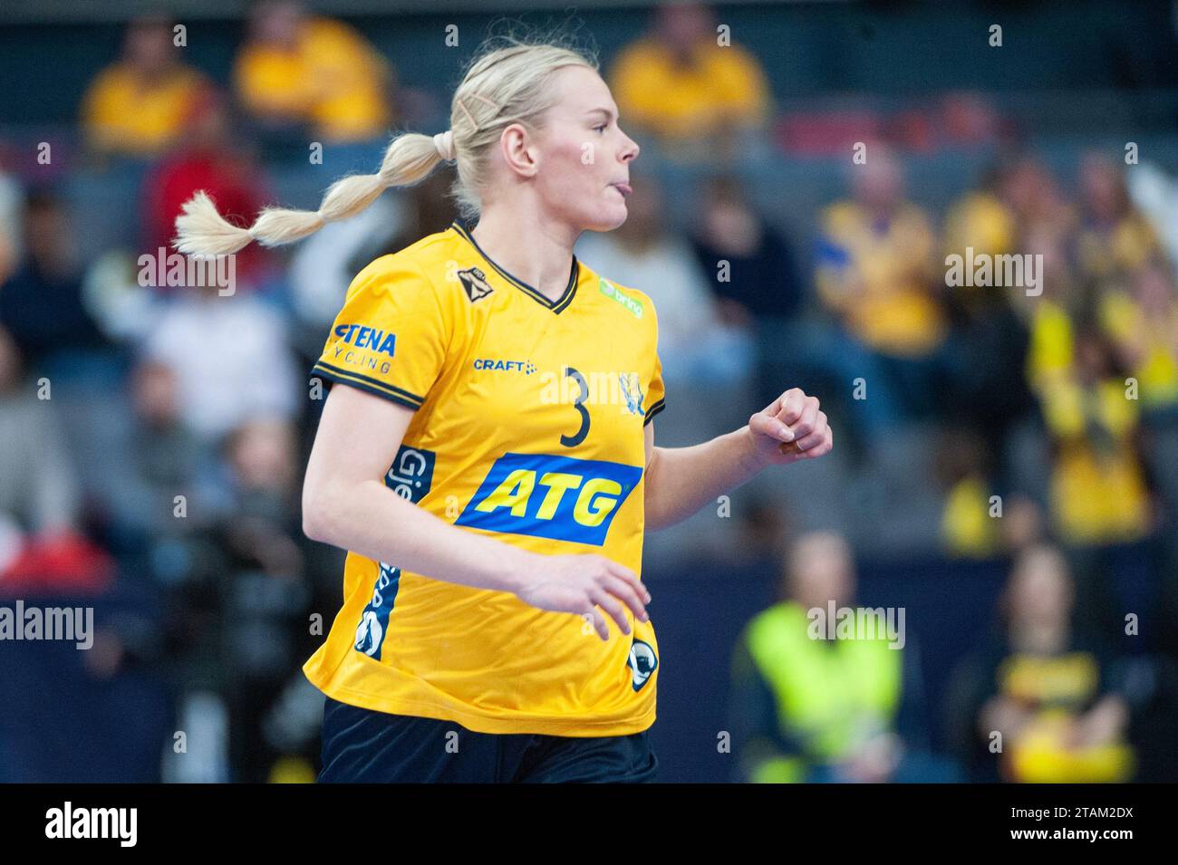 Gothenburg, Sweden. 1st Dec 2023. Nina Koppang of Sweden celebrates ...