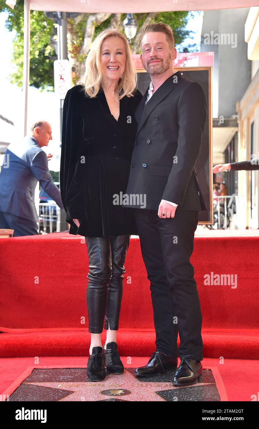 Catherine O'Hara, left, and Macaulay Culkin attend a ceremony honoring ...