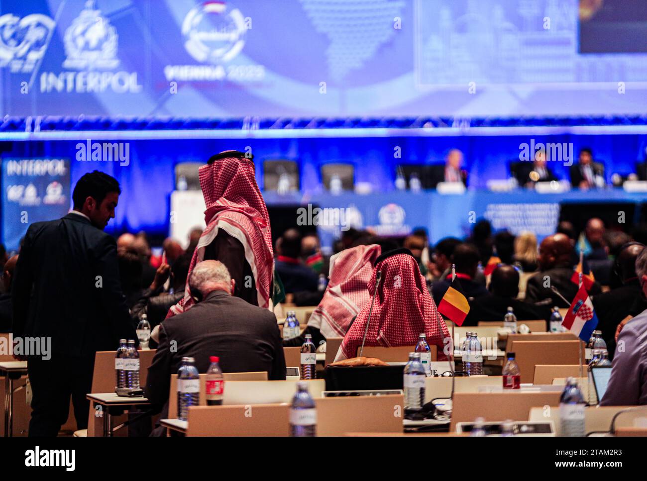 Vienna, Austria, Austria. 1st Dec, 2023. Members of the Saudi Arabian ...