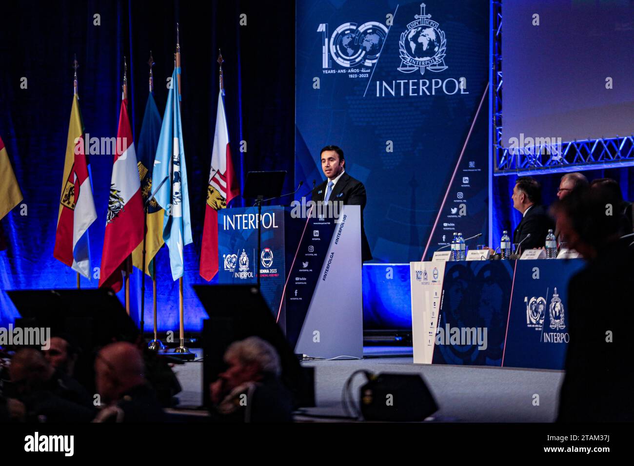 Vienna, Austria, Austria. 1st Dec, 2023. Interpol President, AHMED ...