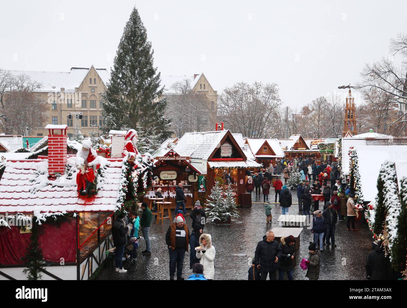 Weihnachtsmarkt Erfurt 01.12.2023, Erfurt, 173.Weihnachtsmarkt auf dem ...