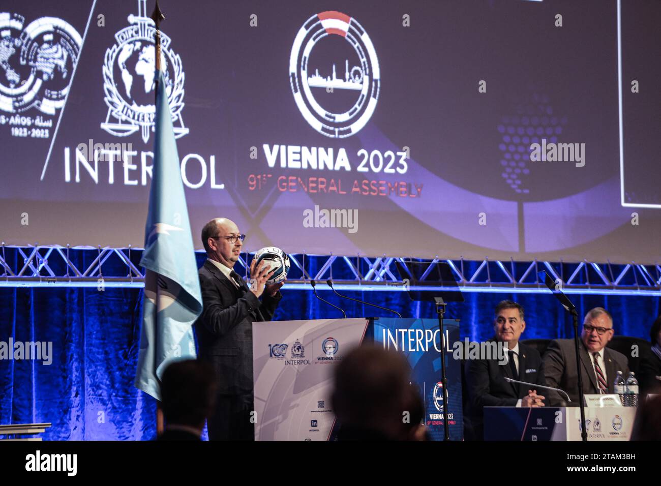 Vienna, Austria, Austria. 1st Dec, 2023. MARTIN RABY, Interpol Head of ...