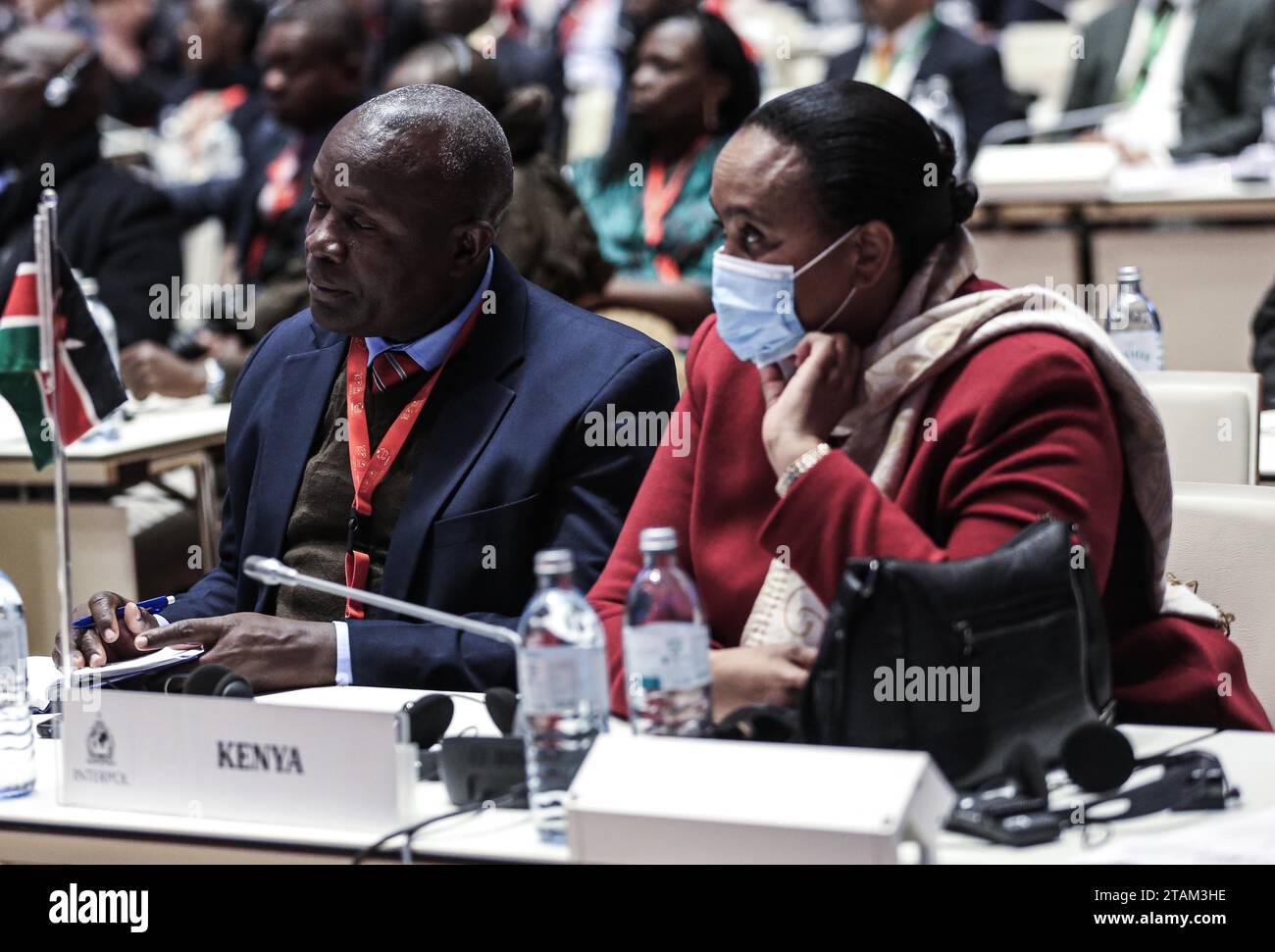 Vienna, Austria, Austria. 1st Dec, 2023. Members of the Kenyan Interpol ...