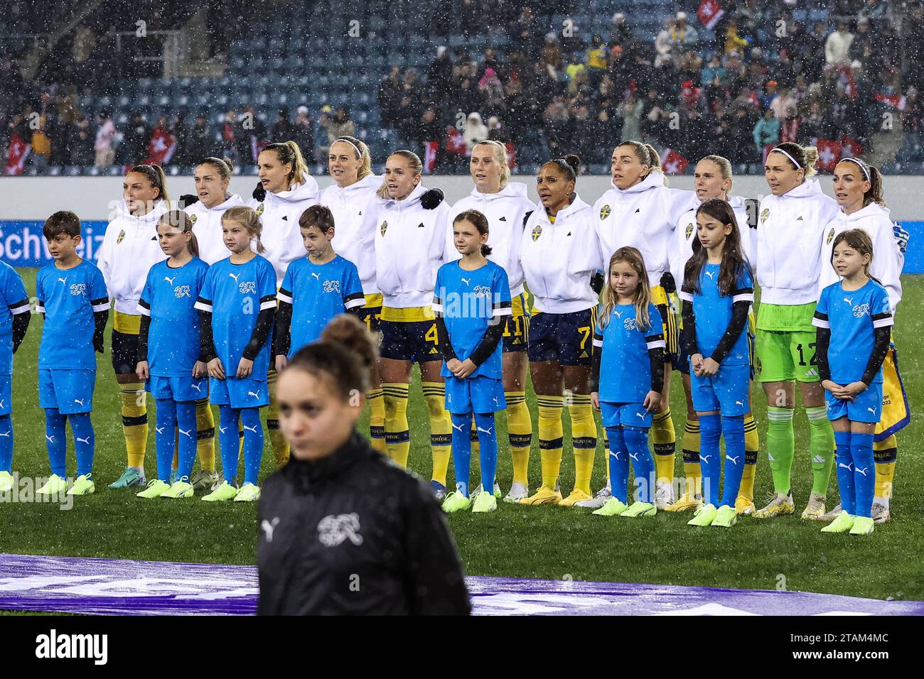 Lucerne, swissporarena, Women's Nations League, Switzerland. 01st Dec ...