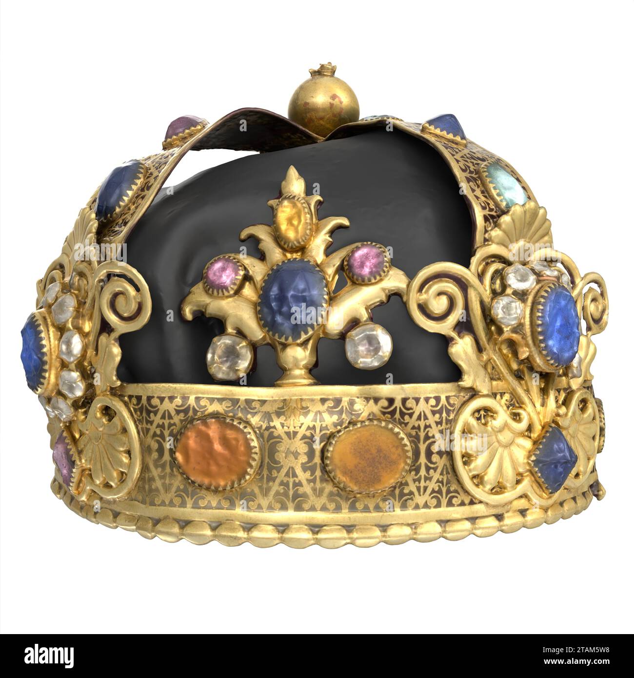 King Crown isolated on white background Stock Photo - Alamy