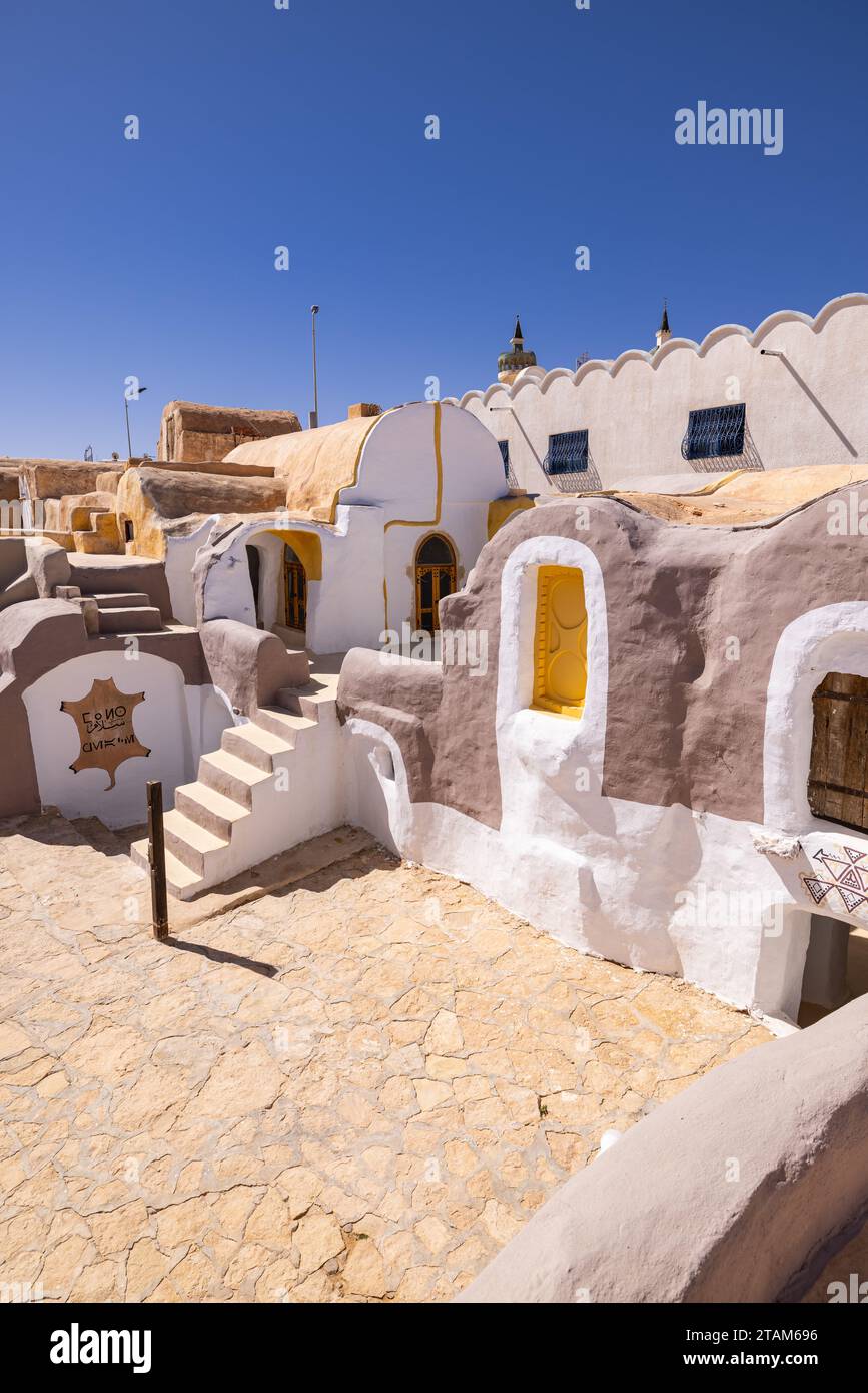 Ksar Ouled Soltane, Tataouine, Tunisia. March 17, 2023. A hotel in the ...