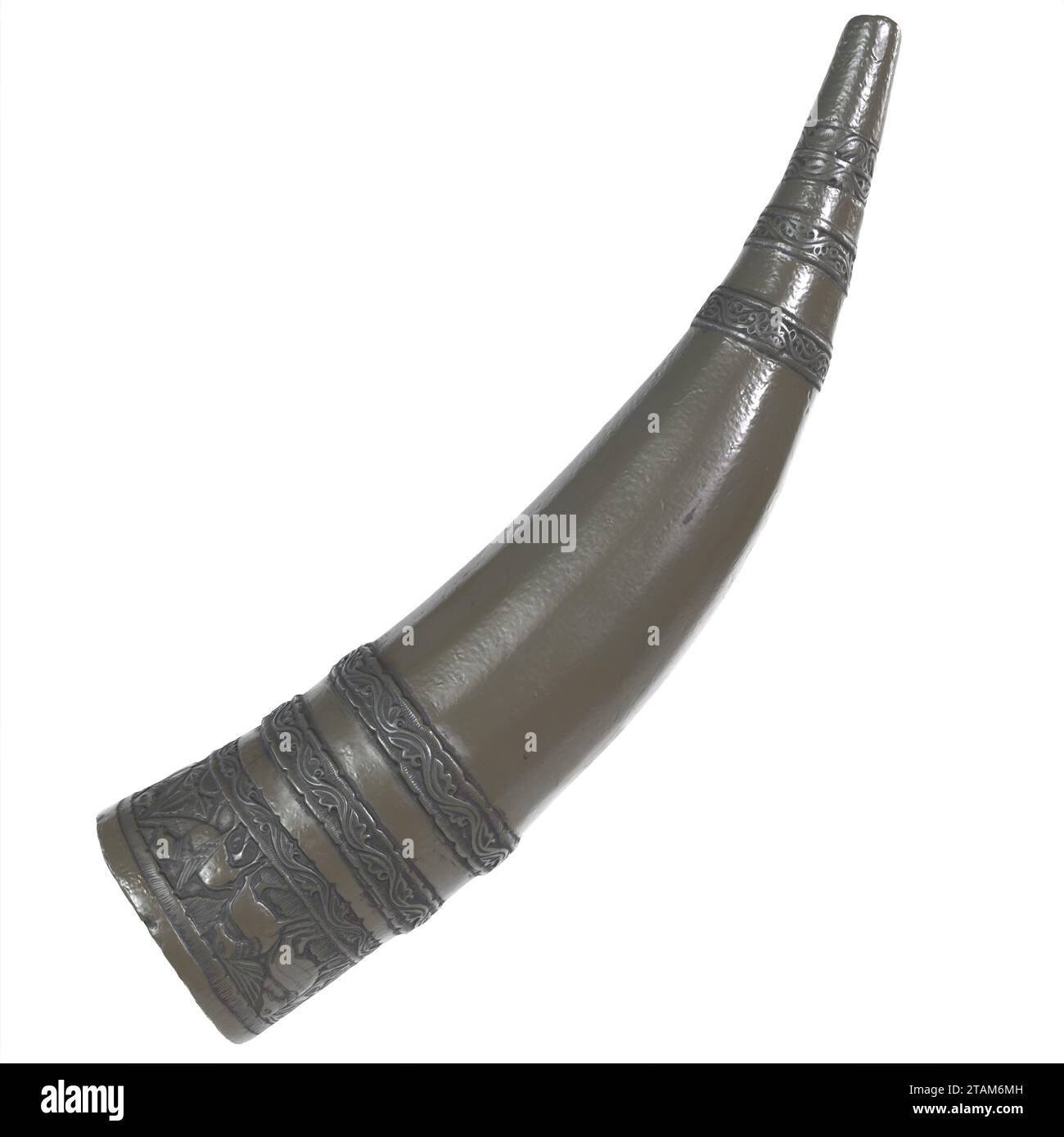 Horn isolated on white background Stock Photo - Alamy