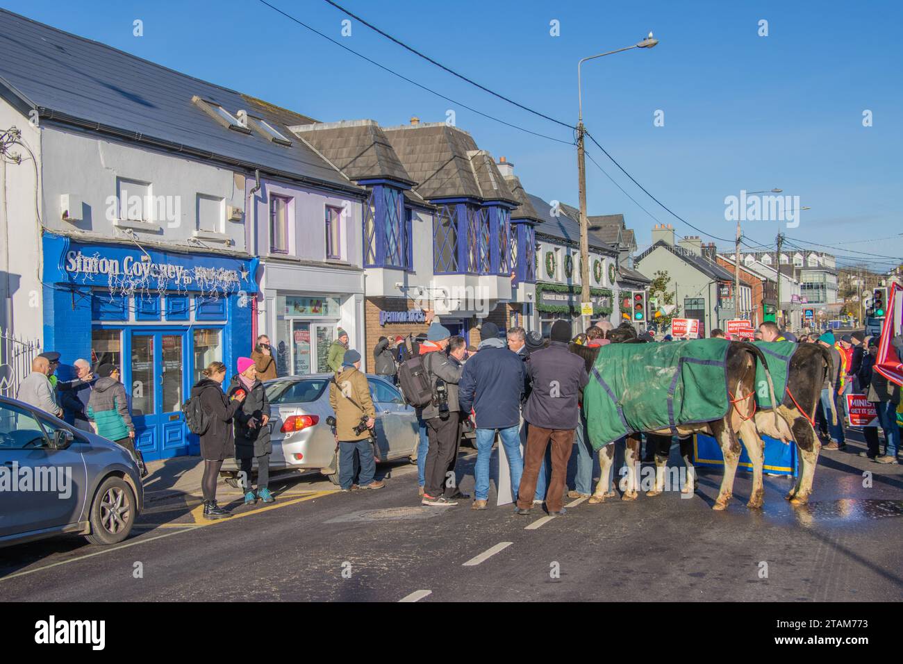 IFA Farmers Protest in Carrigaline, Co. Cork, December 2023 Stock Photo ...