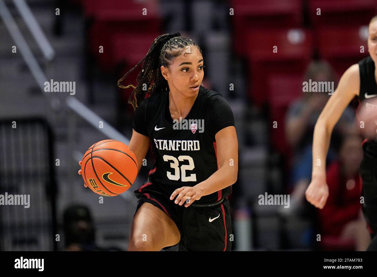 Stanford guard Jzaniya Harriel during the second half of an NCAA ...
