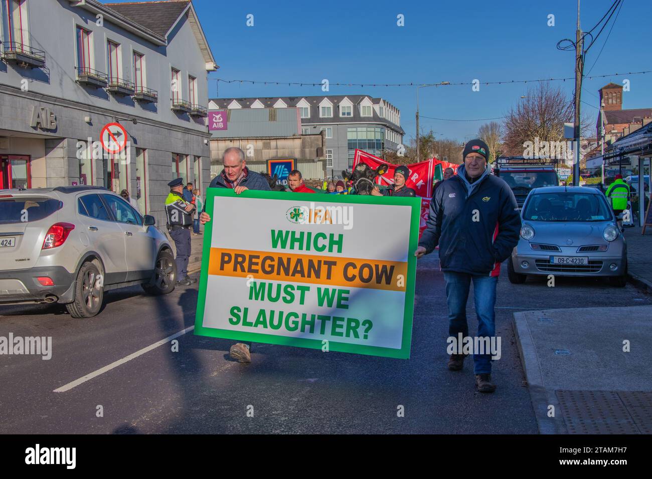 IFA Farmers Protest in Carrigaline, Co. Cork, December 2023 Stock Photo ...