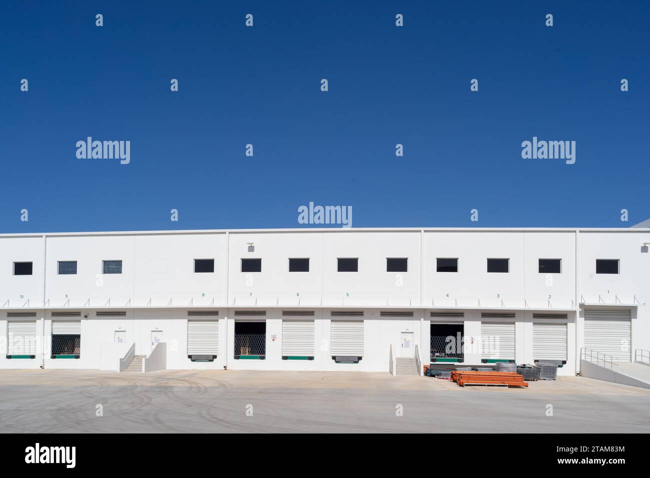 Warehouse loading dock area Stock Photo - Alamy