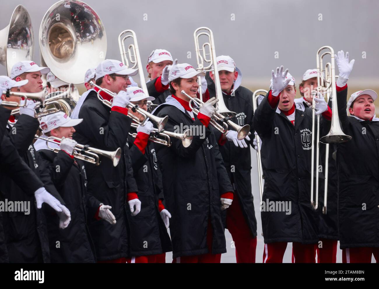 Bloomington, United States. 01st Dec, 2023. The Indiana University band ...
