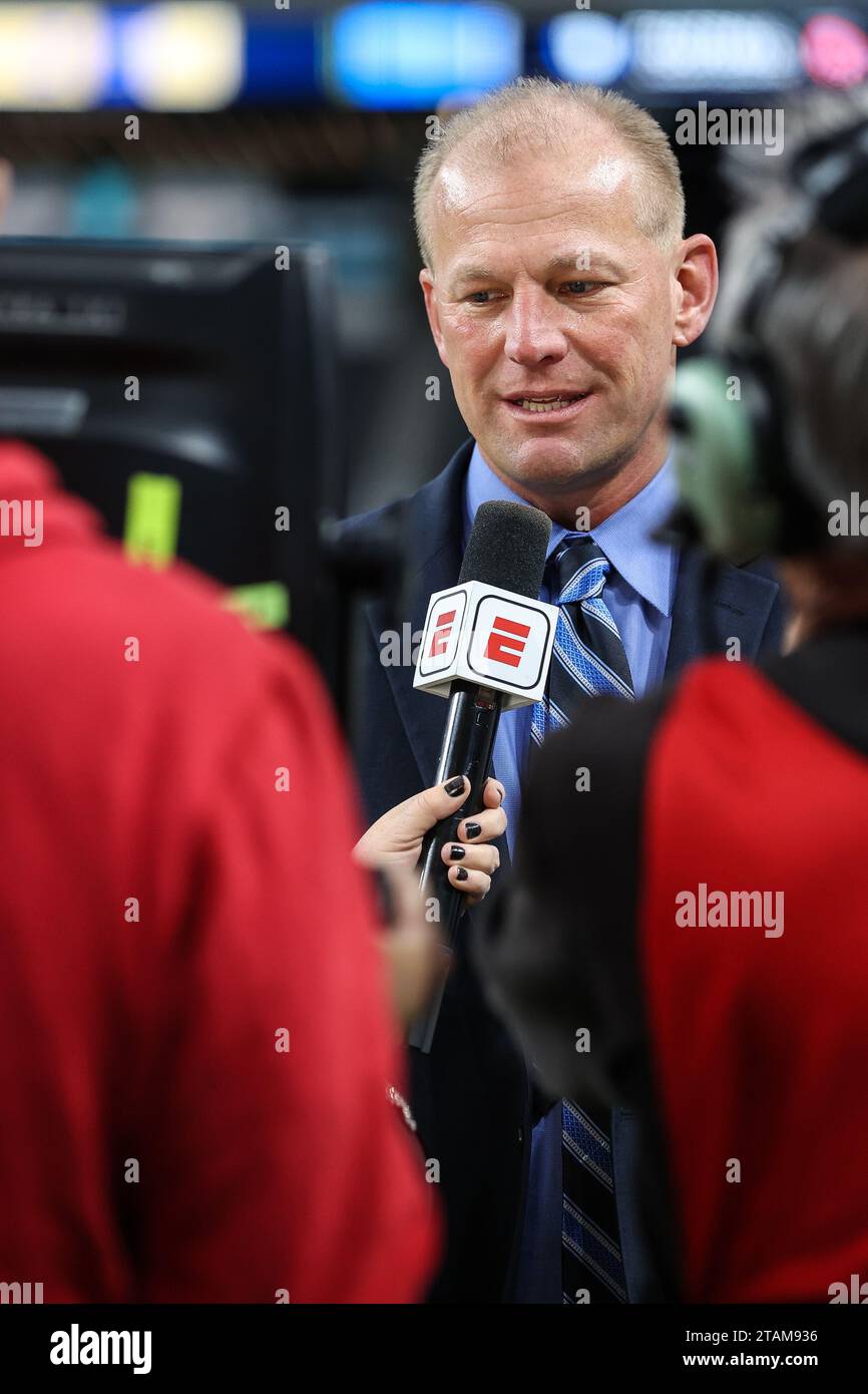 Las Vegas, NV, USA. 01st Dec, 2023. Washington Huskies head coach Kalen ...