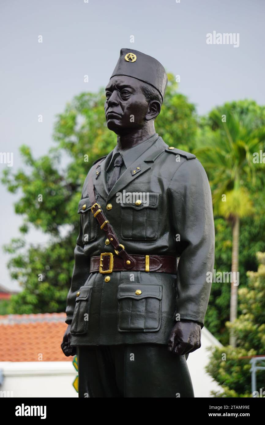 The Monument of Urip Sumoharjo in Fort Vredeburg Museum. He is one of ...