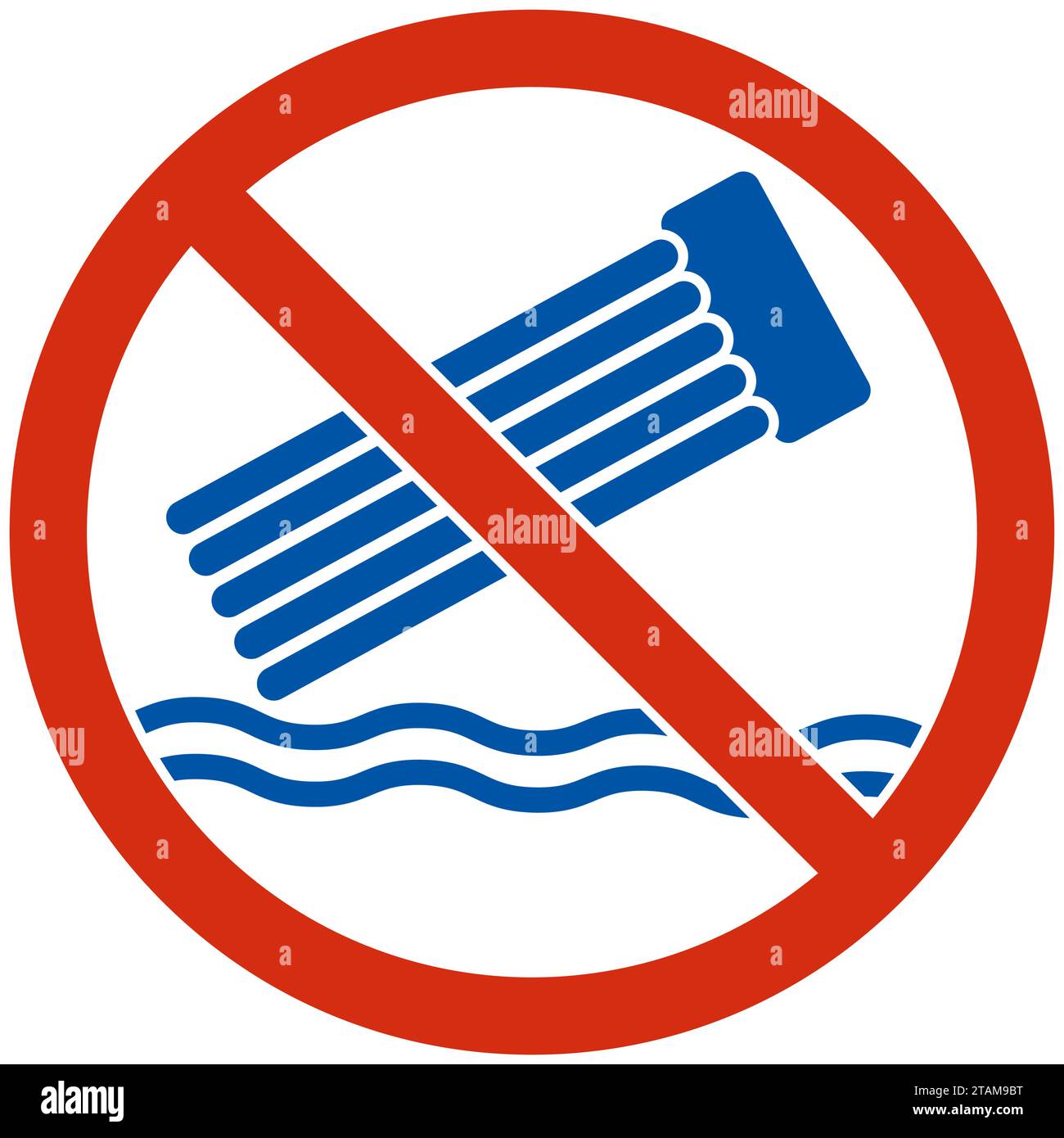 Water Safety Sign Attention, No Inflatables Stock Vector Image & Art ...