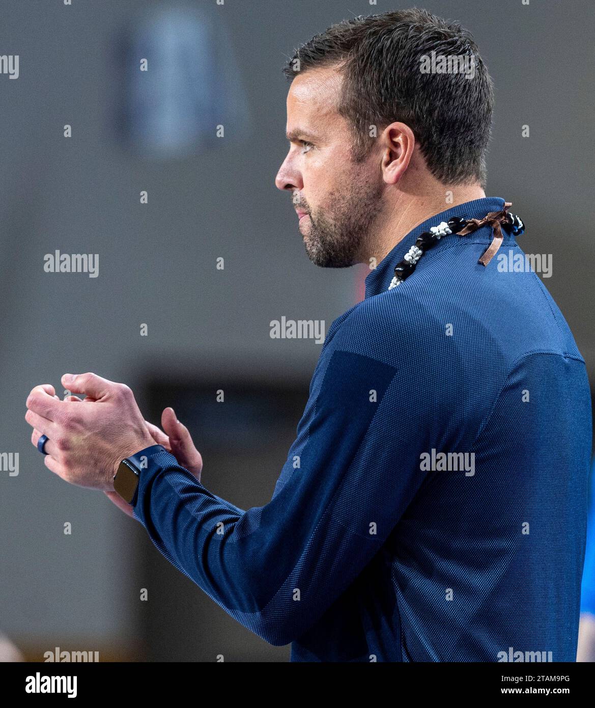 Utah State coach Rob Neilson watches the team take on Minnesota during ...
