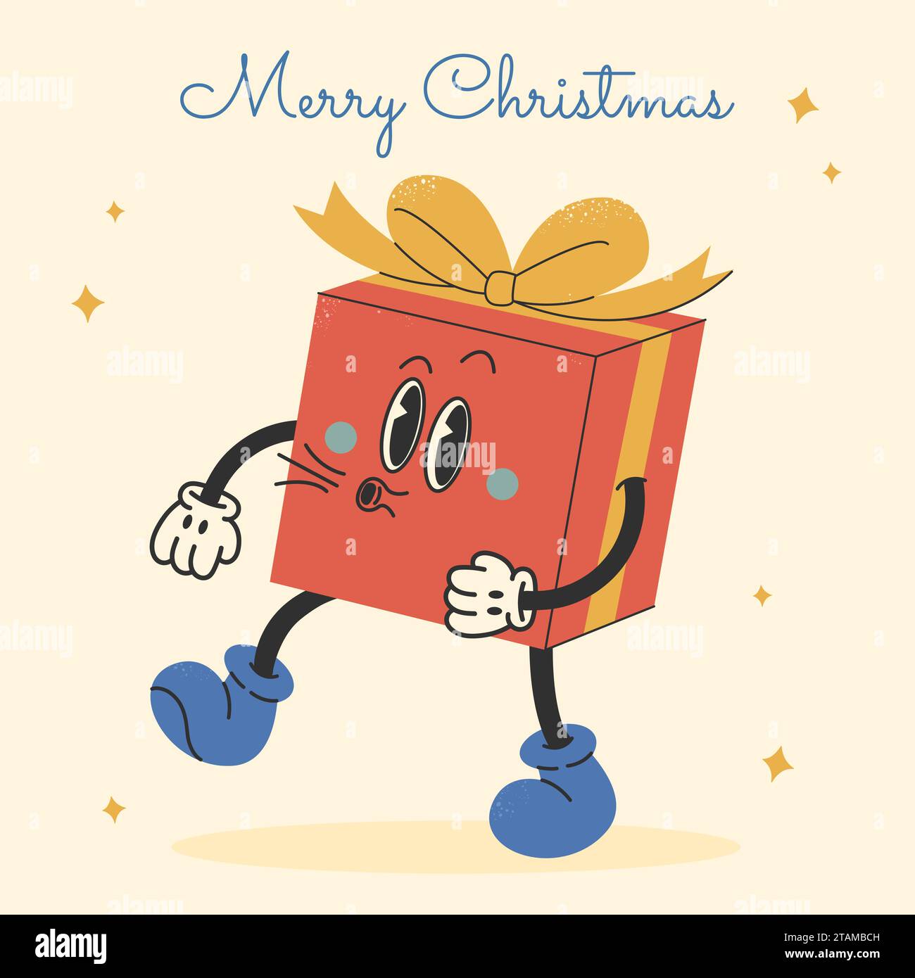 Funny Christmas gift.Merry Christmas present Stock Vector Image & Art ...