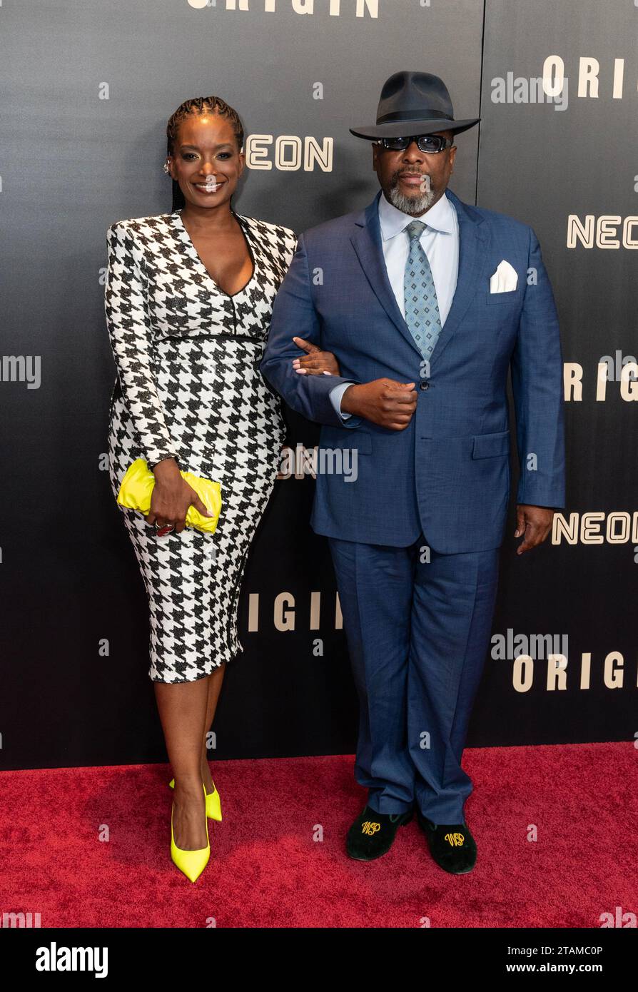 Erika Woods and Wendell Pierce attend the "Origin" New York premiere at ...