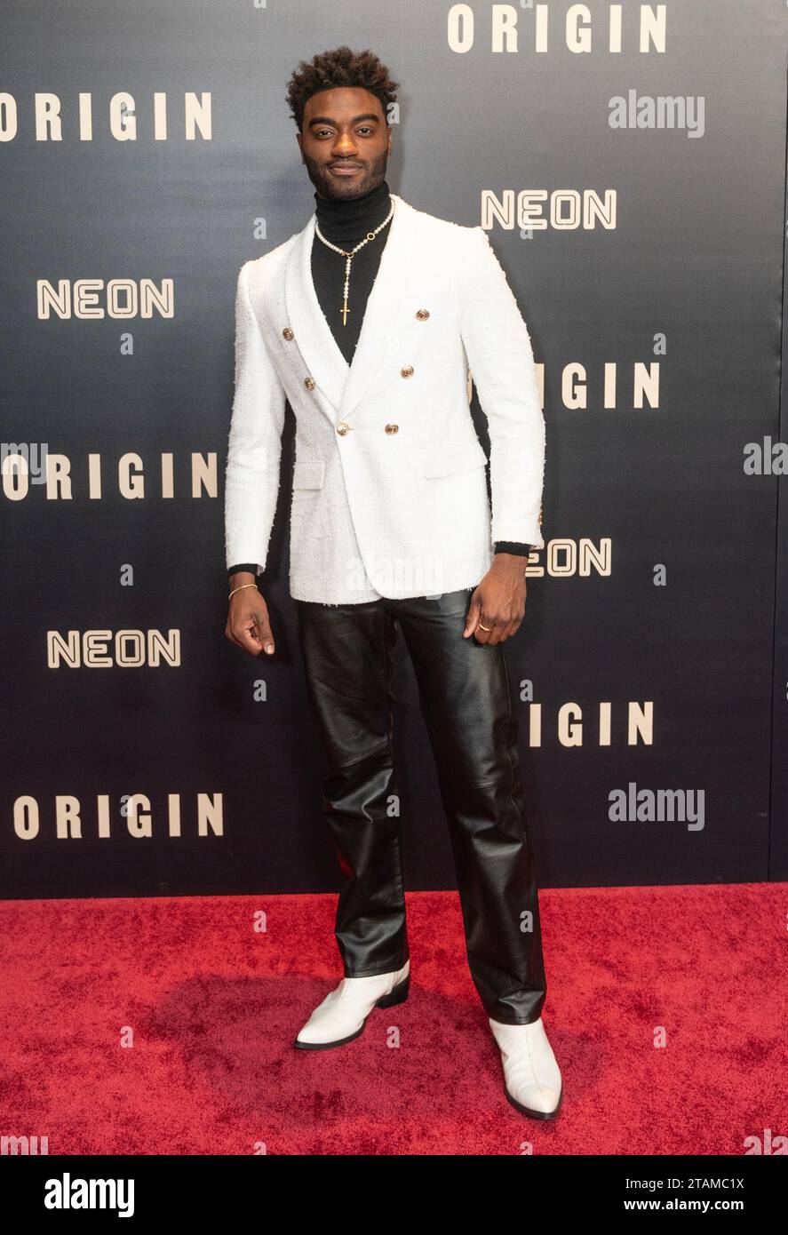 Jelani Alladin attends the "Origin" New York premiere at Alice Tully ...