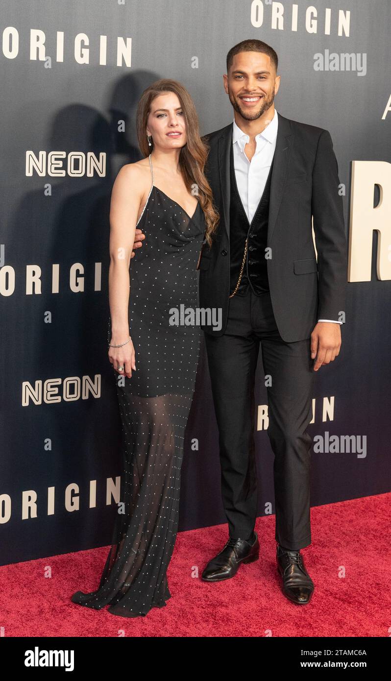 Isha Blaaker (R) attends the "Origin" New York premiere at Alice Tully ...