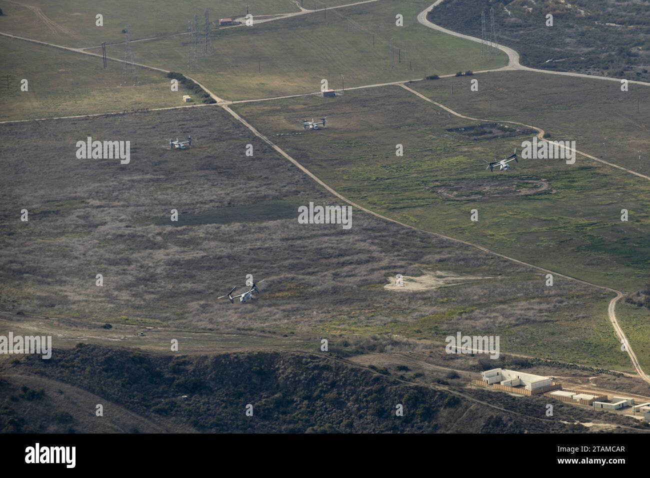 U.S. Marine Corps MV-22B Osprey aircraft with Marine Medium Tiltrotor ...