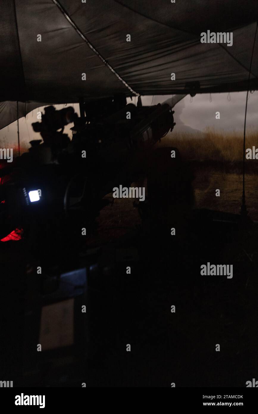 U.S. Marines fire an M777 Howitzer during Artillery Relocation Training ...