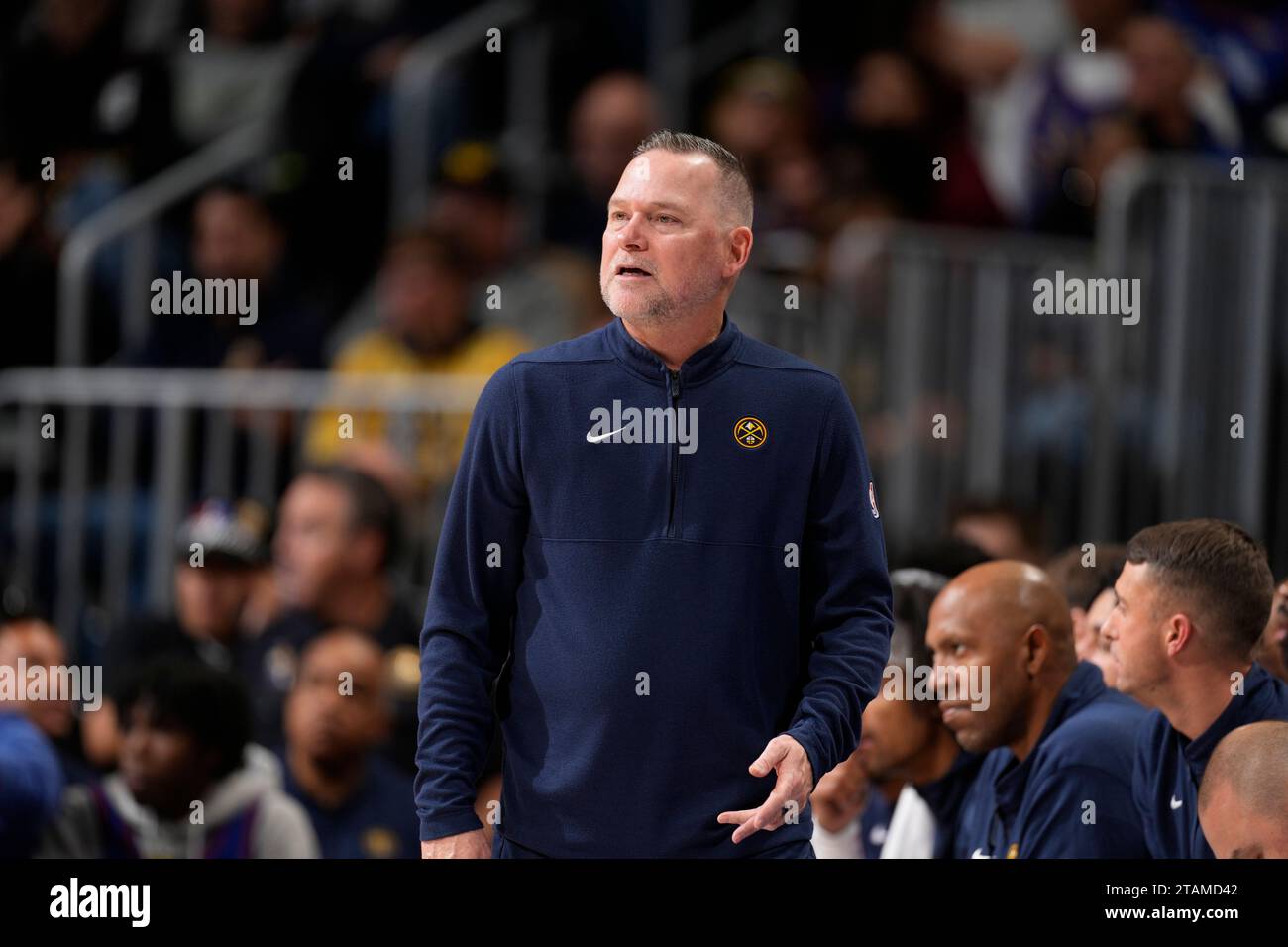 Denver Nuggets head coach Michael Malone in the second half of an NBA ...