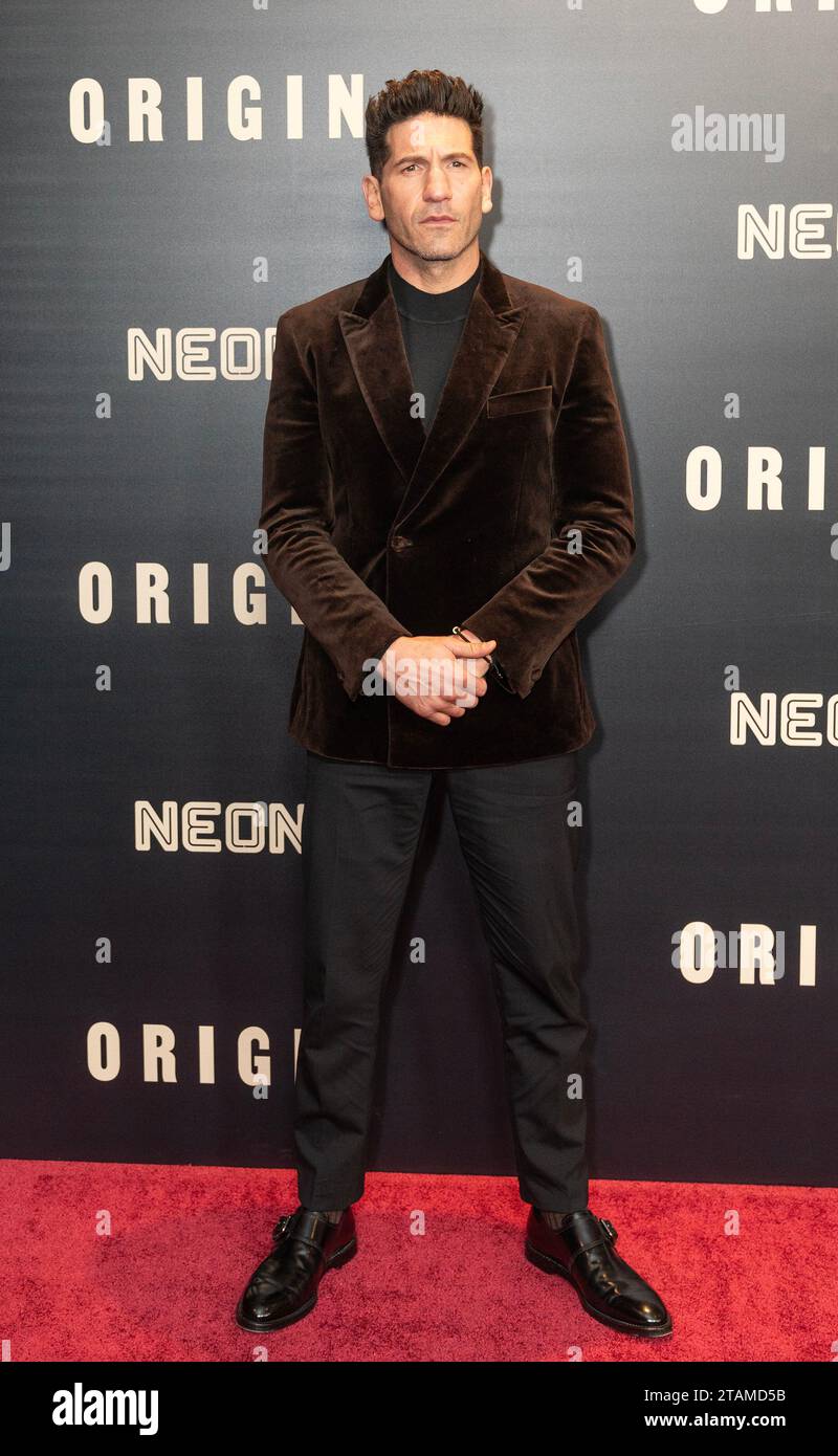 New York, USA. 30th Nov, 2023. Jon Bernthal attends the "Origin" New ...